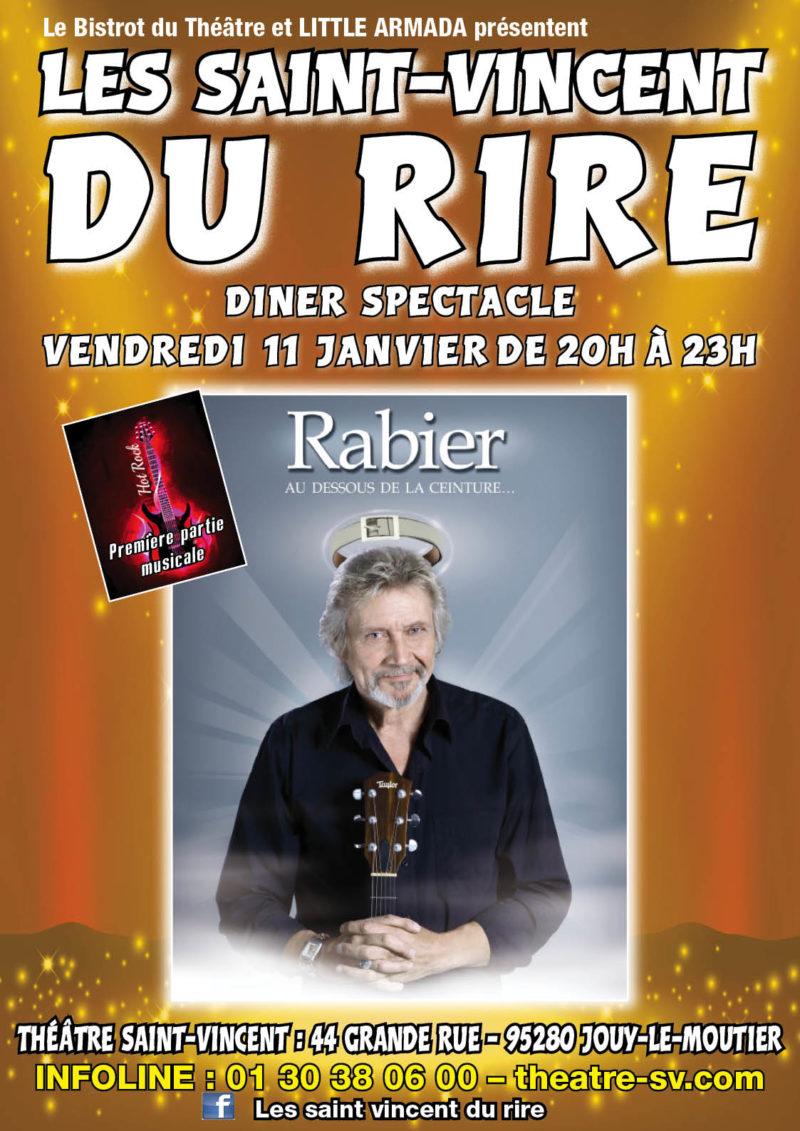 Vendredi 11 janvier 2019 : Daniel RABIER - Le bistrot du théâtre